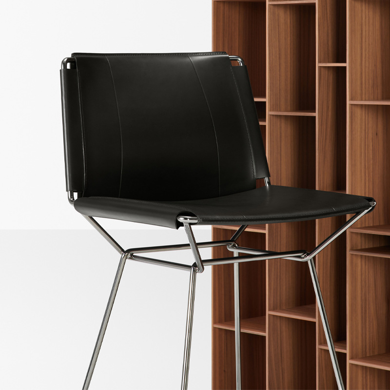 MDF Italia NEIL STOOL Barstuhl Leder